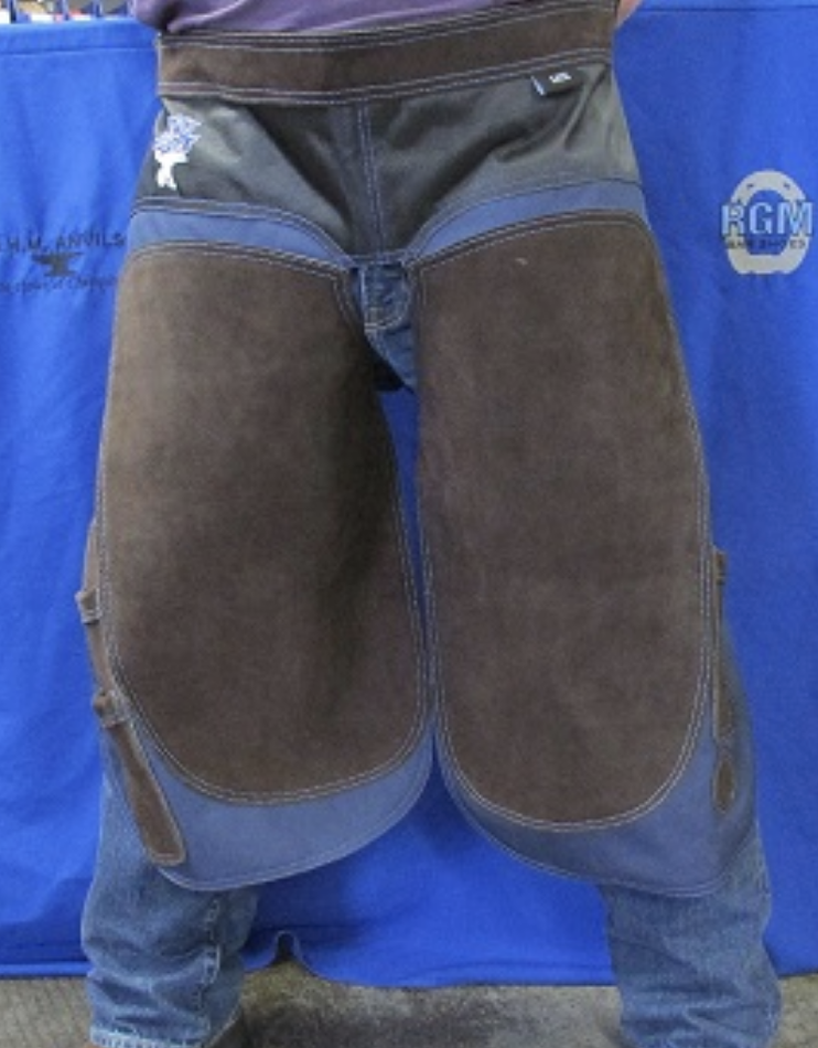 Anvil Brand 1000 Denier 29" Long Blue Farrier Apron | Hanson Horse ...